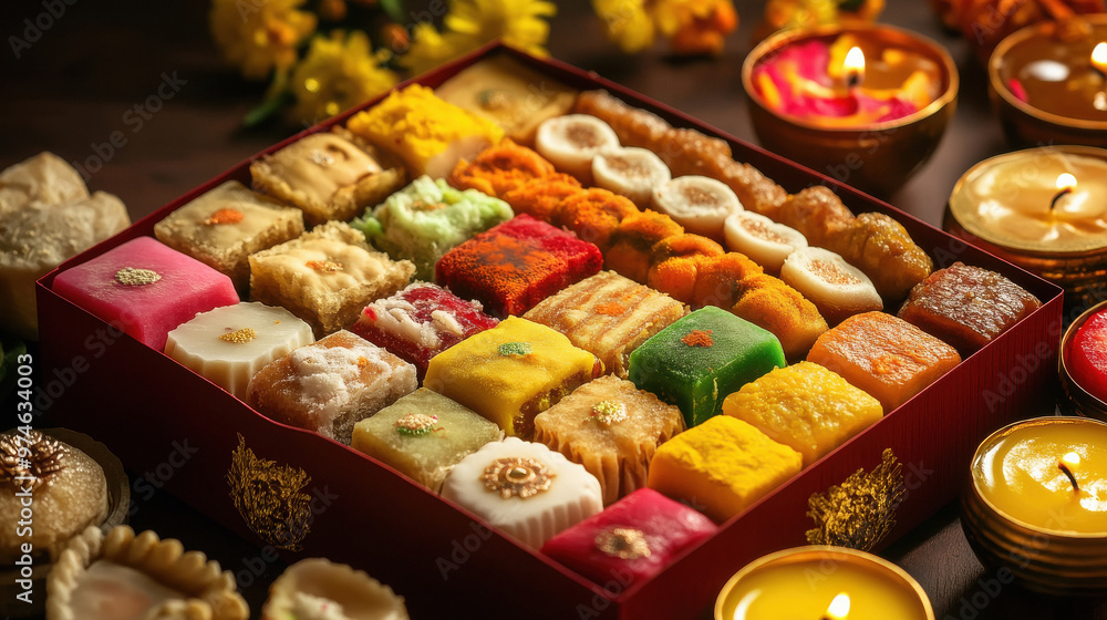 sweets box consists of Indian sweets. Assorted Diwali Sweets Gift Box ...