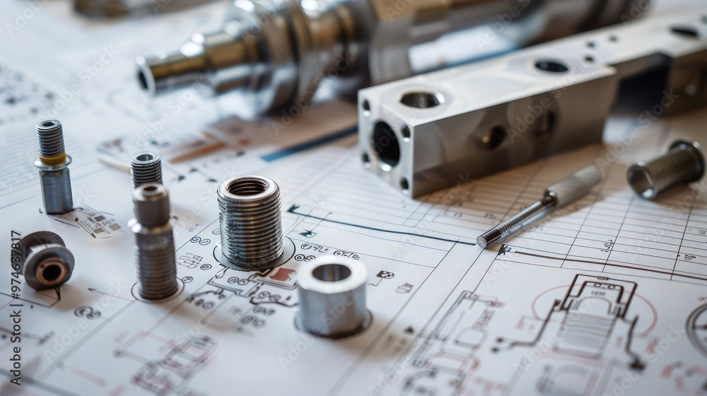 Technical documentation with detailed schematics, instructions, and ...