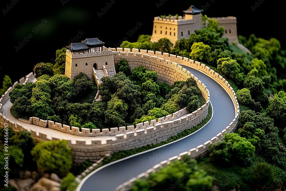 Miniature Park featuring iconic world landmarks like the Great Wall of ...