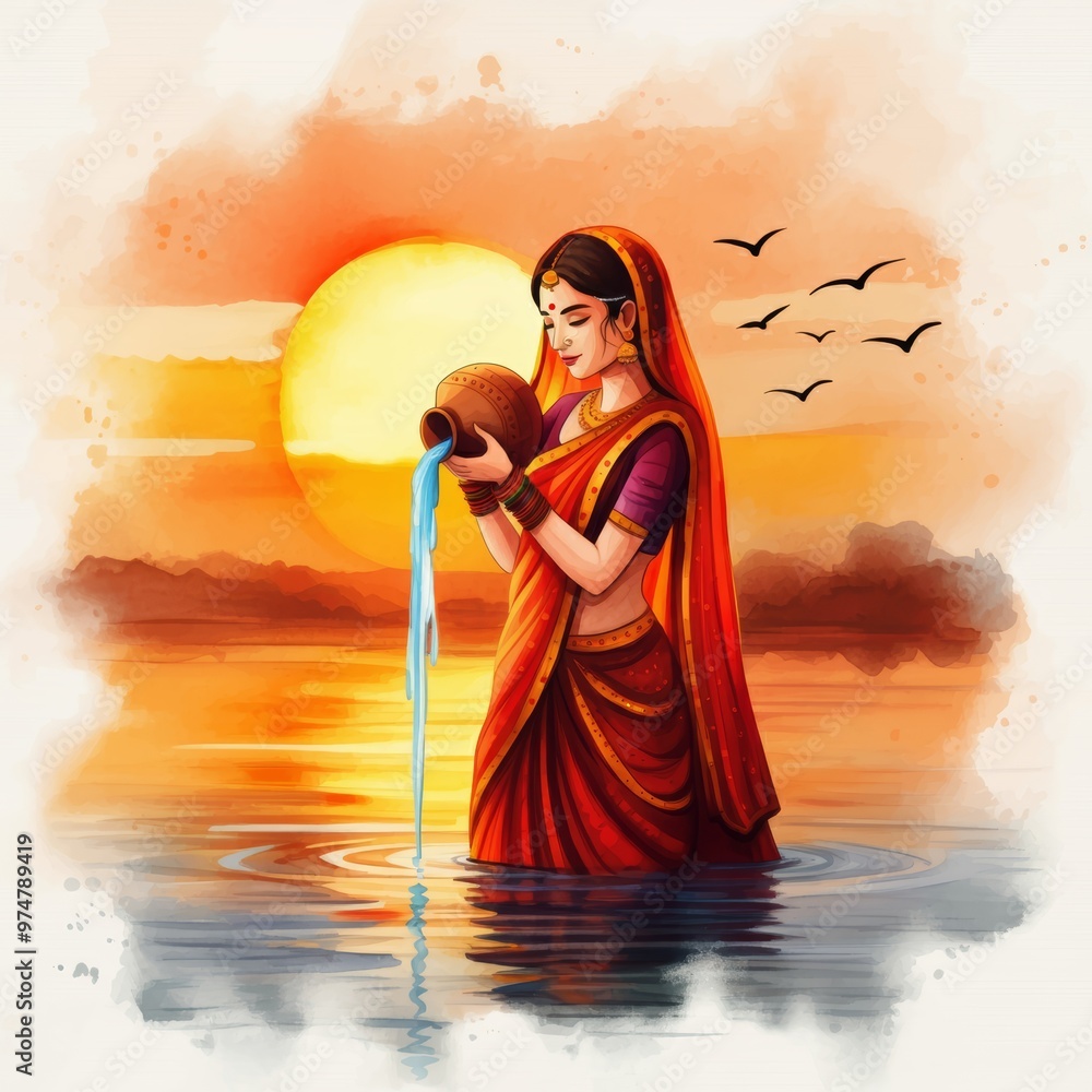 Happy Chhat Pooja, Chhat Pooja banner and poster design for social ...