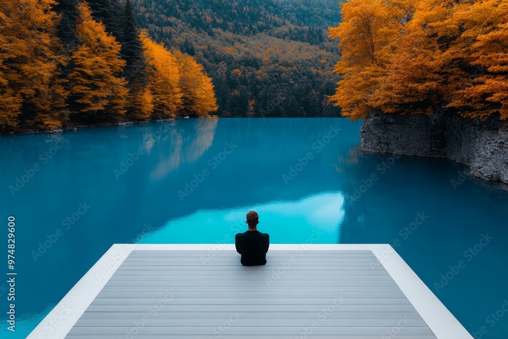 Autumn Wellness Getaways in Canada represented in a minimalist design ...
