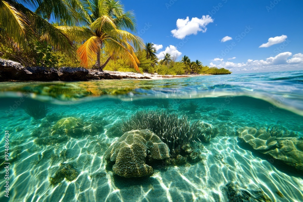 Florida Keys Ecosystem visualized in a nature infographic, showcasing ...
