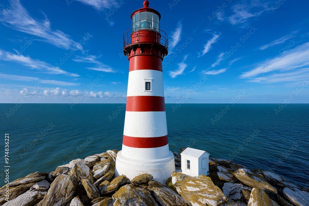 Florida Lighthouses represented in a history-themed infographic ...