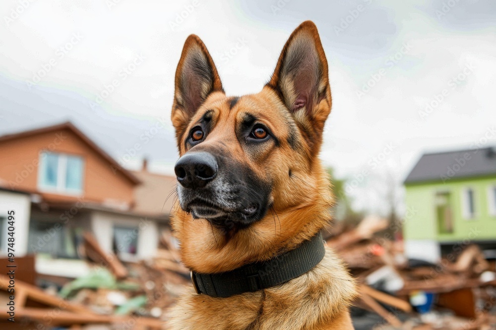 K-9 Dogs in Emergency Response visualized in a disaster response ...