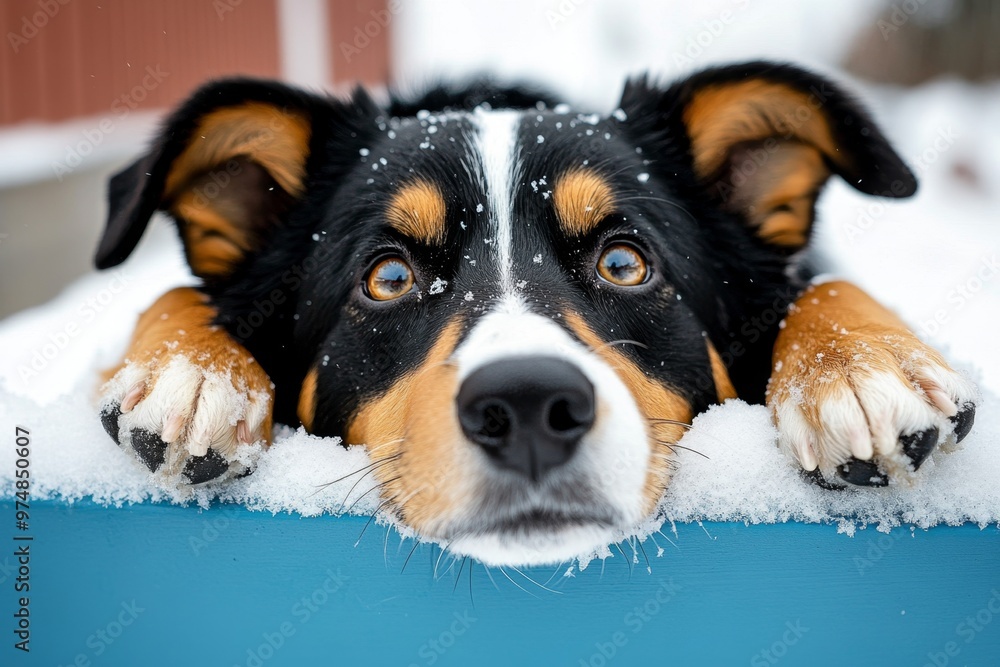 Shepherd Dogs in Cold Climates represented in a weather-themed ...