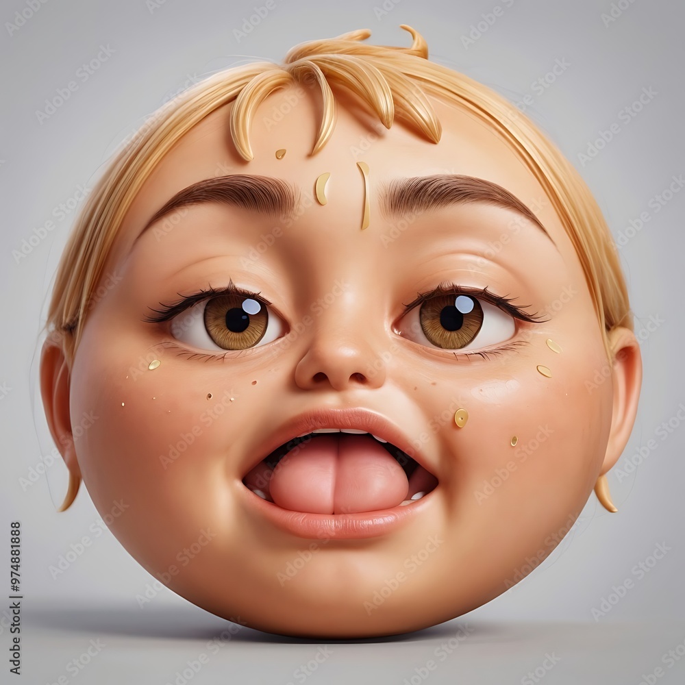 Intensely crying face emoticon, used to express deep sadness, grief, or ...