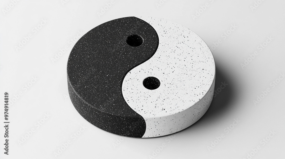 black and white yin yang symbol represents the concept of balance and ...
