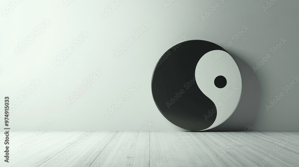 black and white yin yang symbol represents the concept of balance and ...