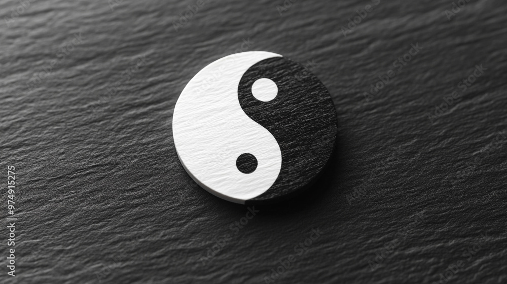 black and white yin yang symbol represents the concept of balance and ...