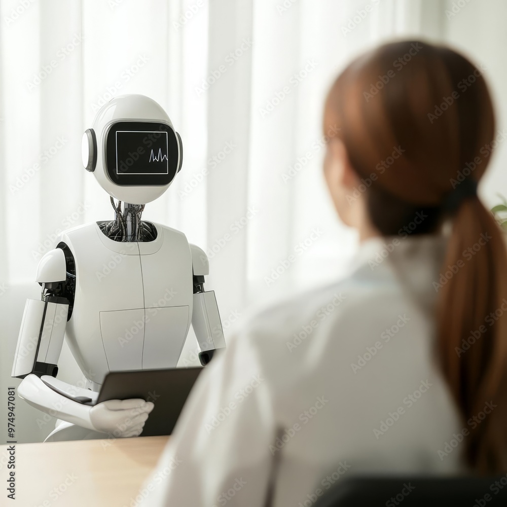 Holographic AI assistant providing virtual mental health counseling ...