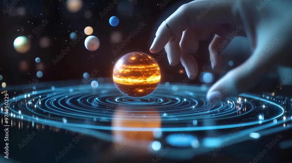 Holographic AI assistant guiding virtual explorations of the solar ...