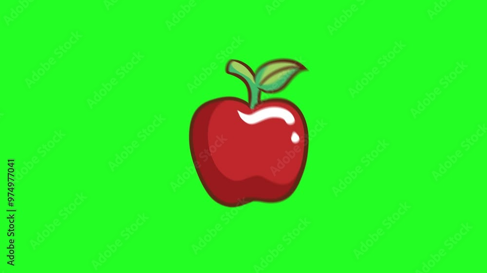 Apple green screen animation, short animation, motion graphics ...