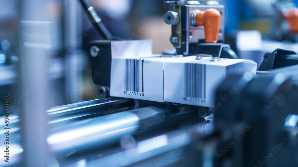 Delivery label printing on a packaging line reflects efficiency ...