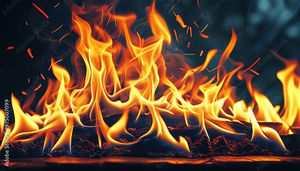 In the weak light, the dancing of flames and shadows intertwined ...