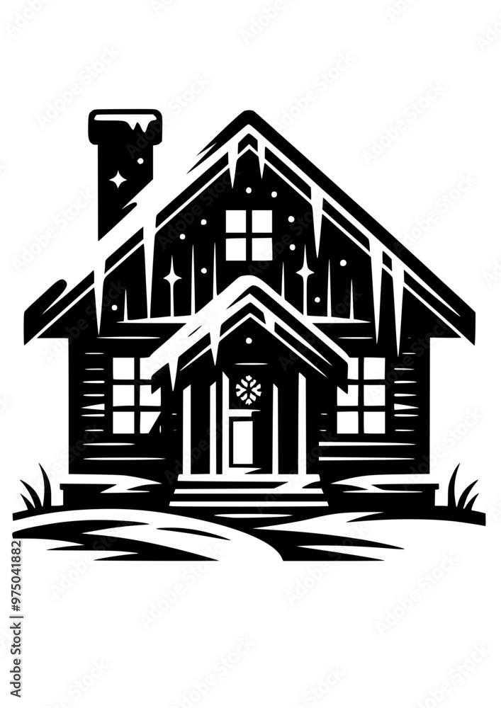 Winter House SVG, Christmas SVG, Santa Claus SVG, Holiday SVG ...