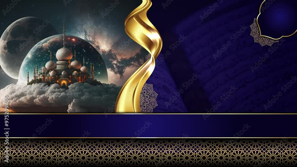 Vídeo do Stock: luxury arabic islamic Background , muslim design for ...