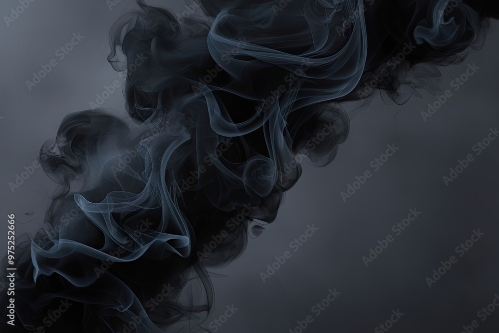 Dark Smoke Designs with Seamless Transitions and Texture Effects Stock ...