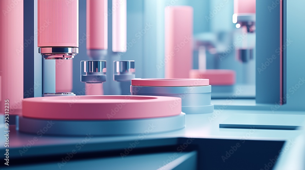 Defect detection in a flat design, side view, focusing on product ...