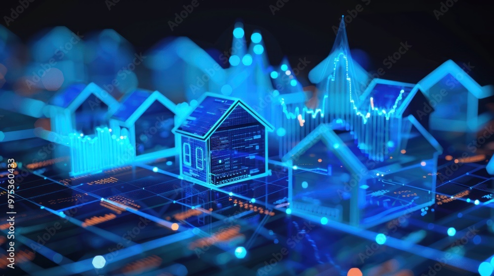photograph of A dynamic representation of smart housing data analytics ...