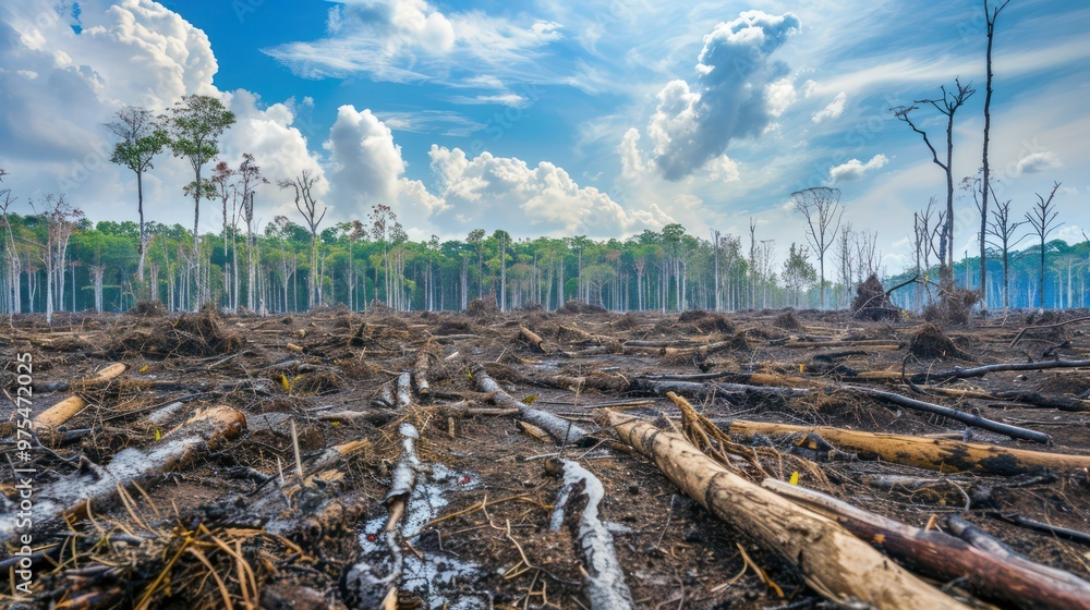 Current issue Deforestation leading to forest destruction and ...