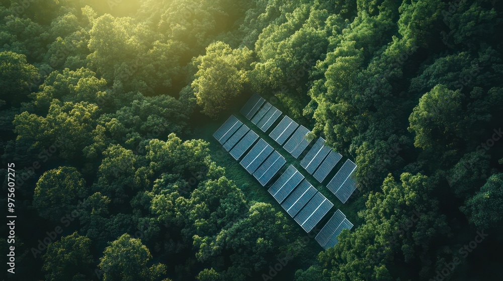 Sustainable technology for the environment, showcasing renewable energy ...