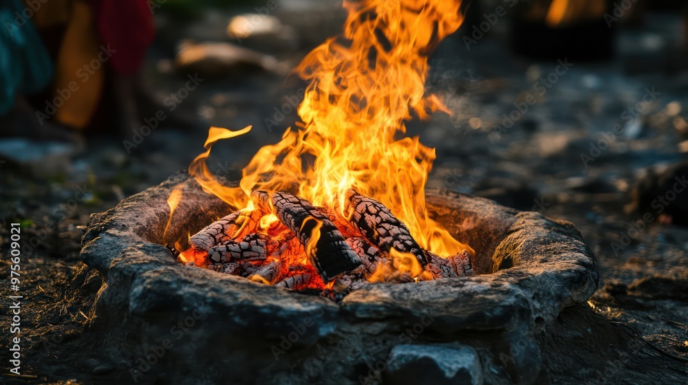 Historical fire rituals, with ancient communities using flames in ...