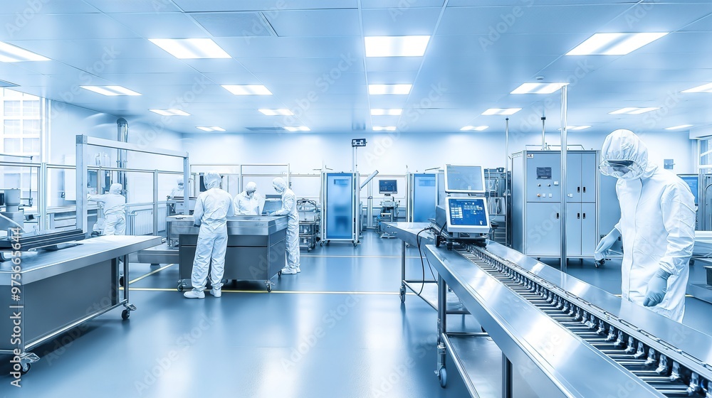 Advanced electric vehicle battery production line with robotic arms ...