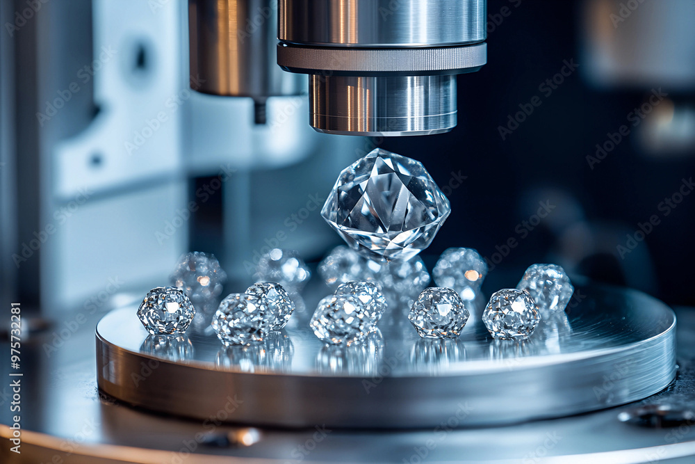 CVD diamond growth process utilizes advanced machinery to meticulously ...