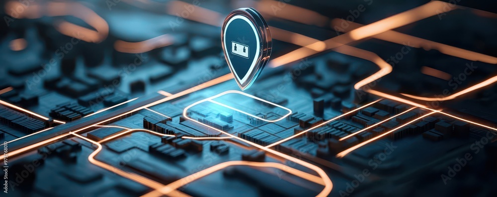 Digital map showing realtime updates from a neighborhood security app ...