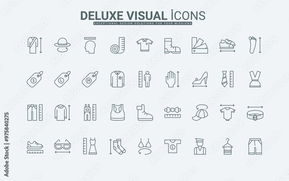 Tailors pictogram to measure circumference of human waist, chest and ...