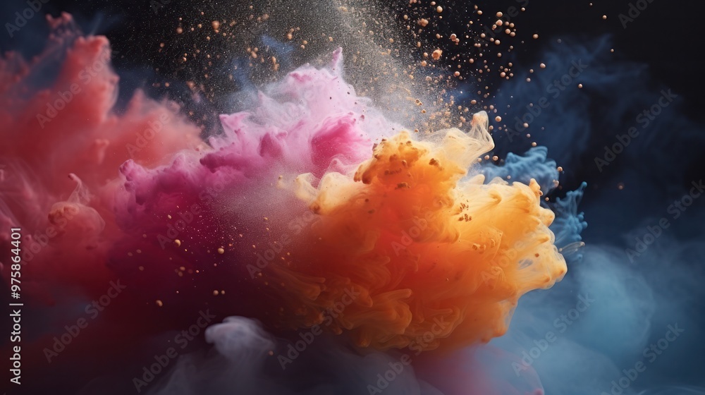 A bullet striking the water surface generates a dramatic, chaotic ...