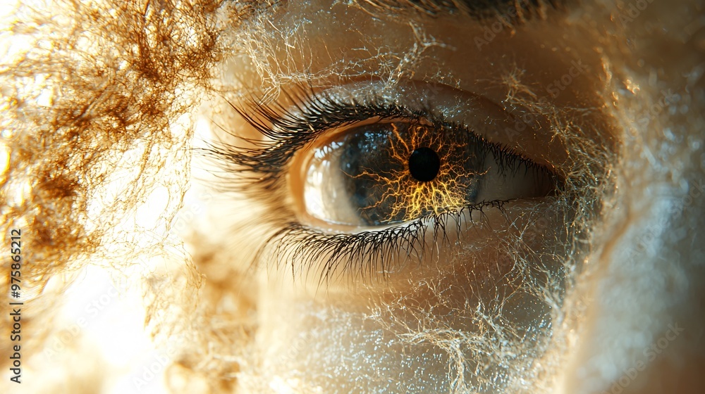 Render a 3D image showing the development of fetal hair and eyelashes ...