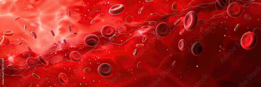 Red Blood Bond: A bold red medical abstract background with abstract ...