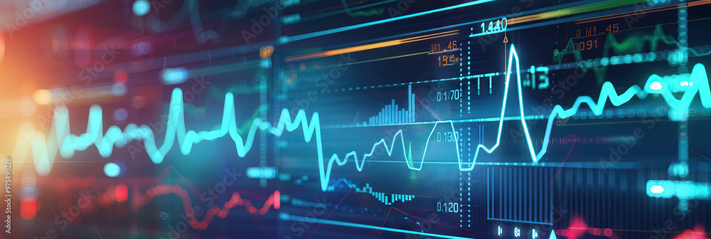 Vibrant Vital Signs: A graph showing vital signs like heart rate and ...