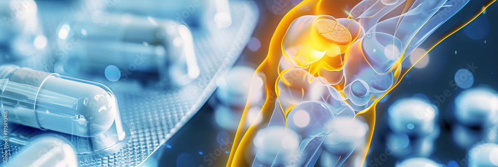 Inflamed Inflammation: An image of an inflamed joint, highlighted with ...