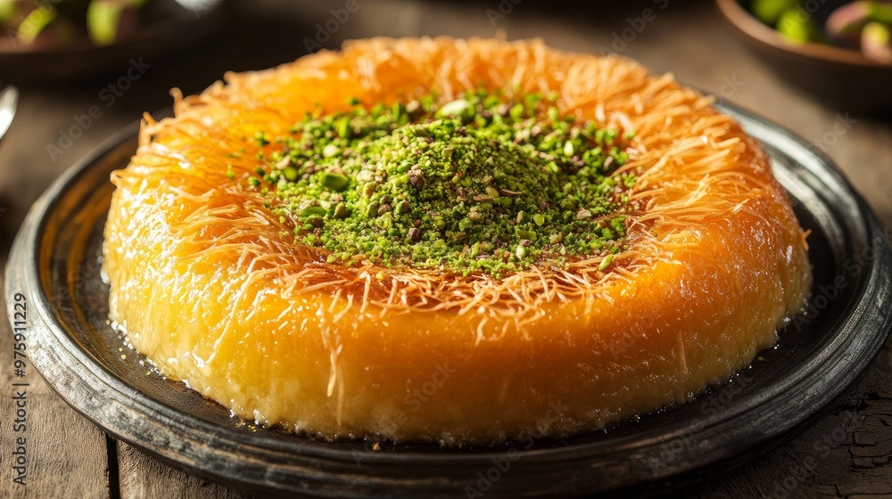 Arabic food, including the traditional Middle Eastern dessert of cheese ...