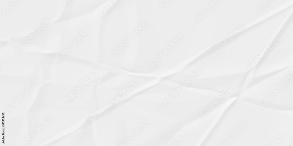 White paper texture is crumpled paper texture. White crumpled and ...