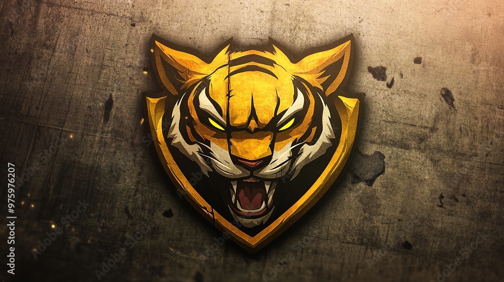 Tiger logo featuring a sleek and bold design, ideal for branding and ...