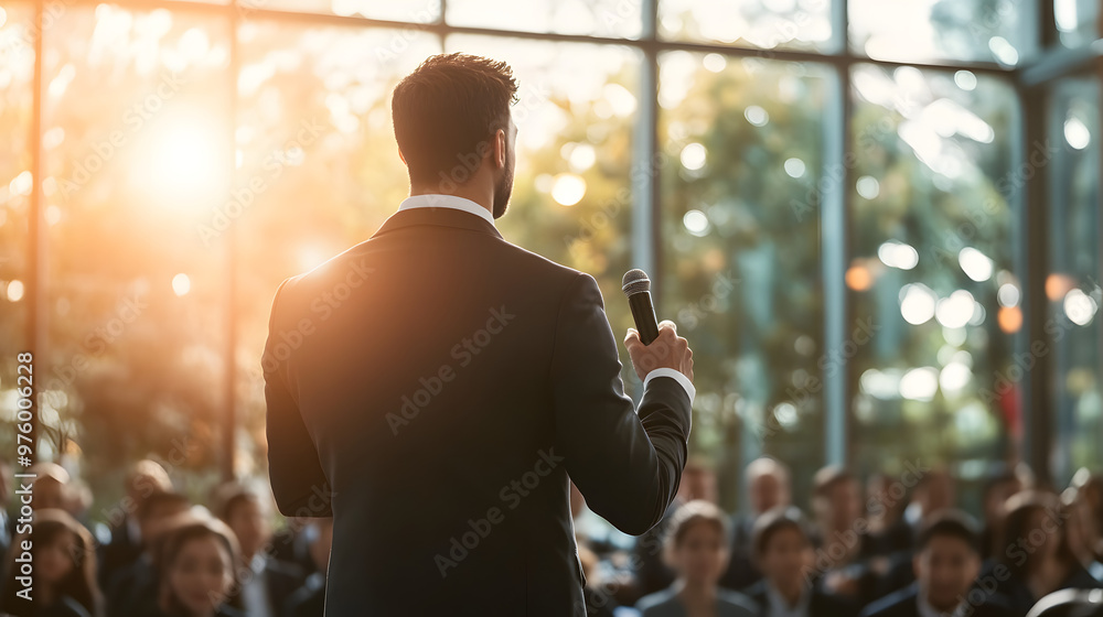 group of people in formal dressing suit as audience at large modern ...
