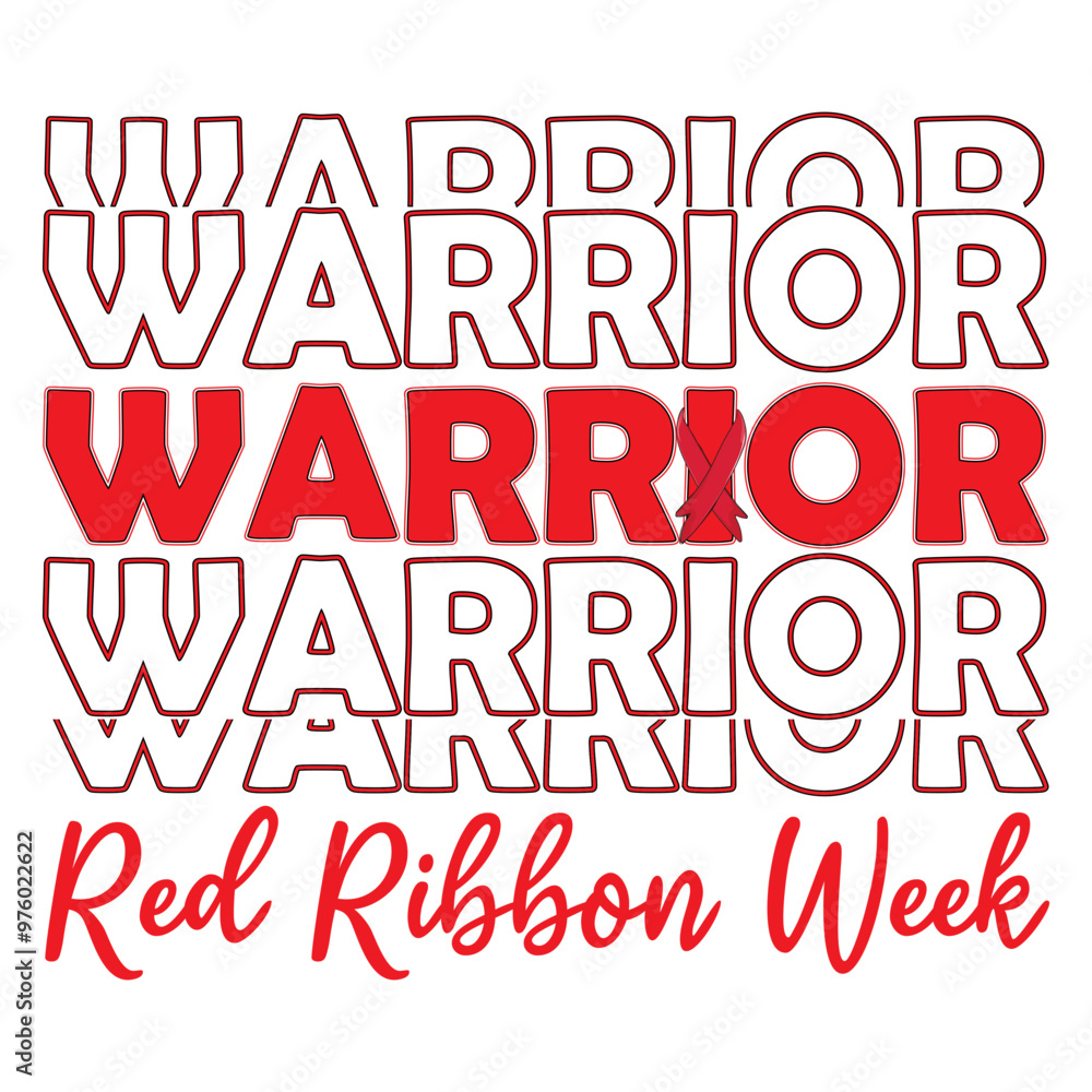 red ribbon week svg, No To Drugs SVG, Drug Free SVG, Anti-Drug svg, Red ...