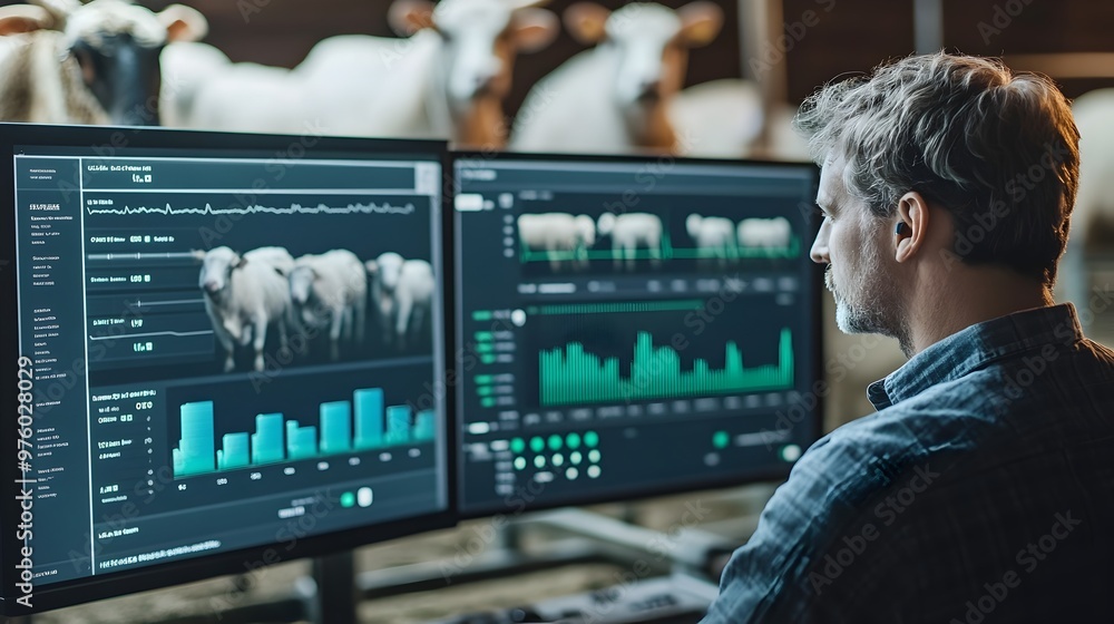 Health Dashboard Displaying Data from PLF Sensors with Bright and Clear ...