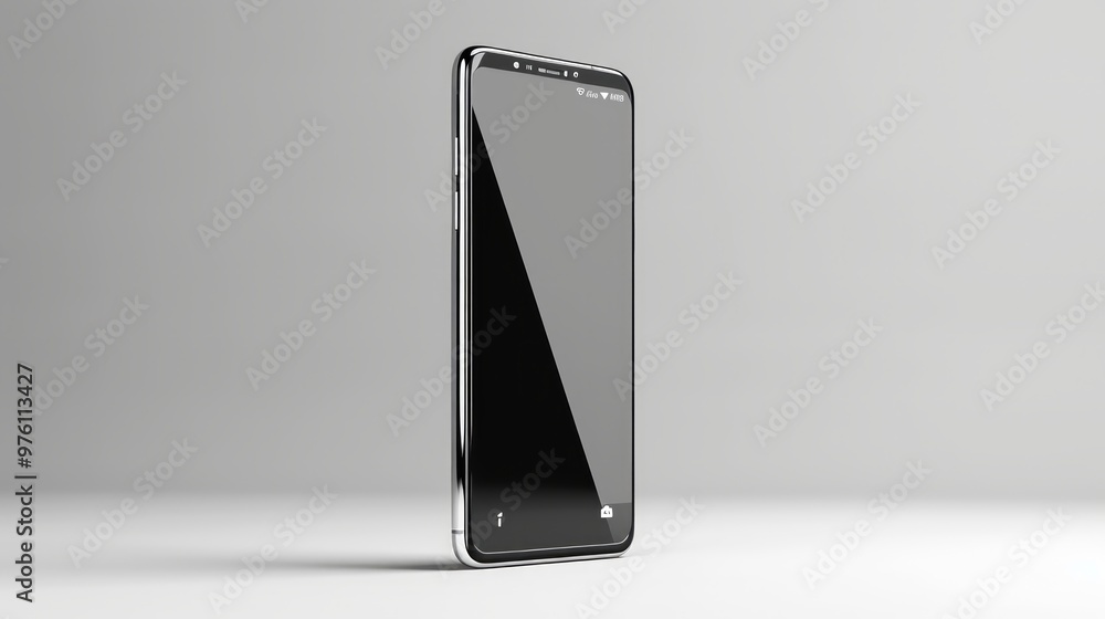 Realistic smartphone mockup. Mobile phone vector with isolated on white ...