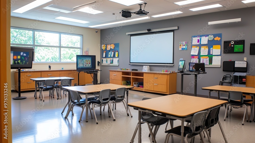 A school fully equipped with, tablets, and digital learning resources ...