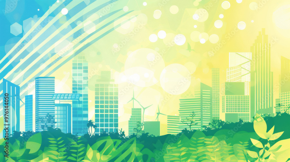feature a clean and fresh look with blue and green as the main theme ...