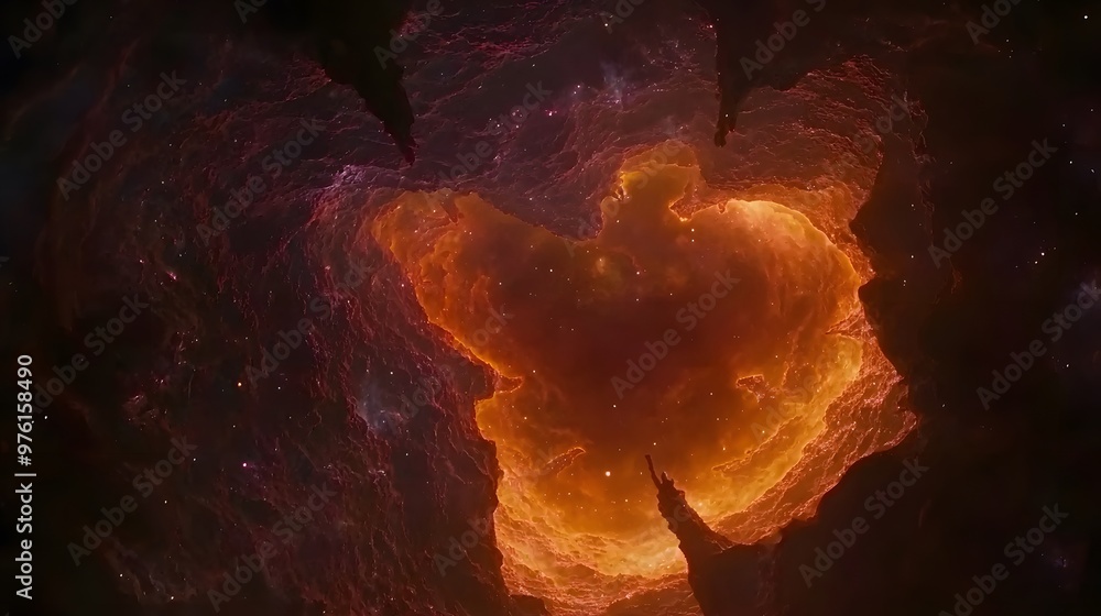 Interstellar Pathways : In this image, pathways of light traverse the ...