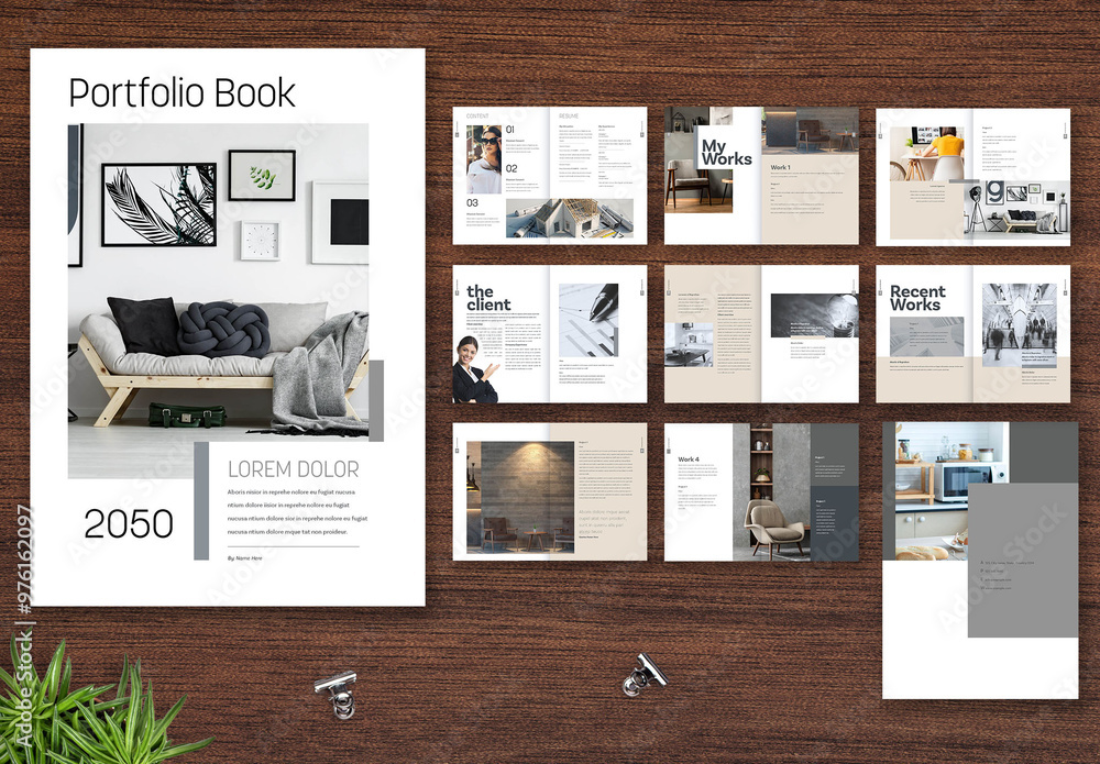 Portfolio Layout Book Stock Template | Adobe Stock