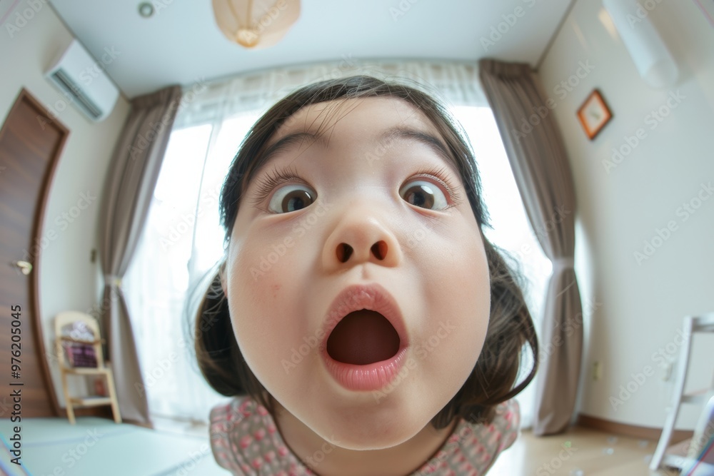 Serene and youthful girl gazes thoughtfully reflecting emotional depth ...