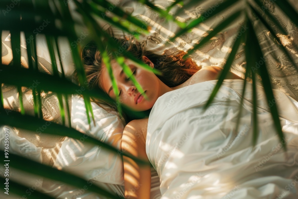 Resting her side she embodies innocent tranquility and natural beauty ...