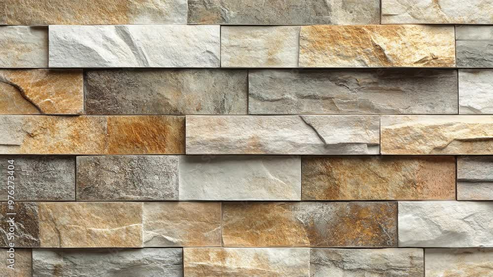 natural rustic stone wall cladding, beige brown elevation tile random ...