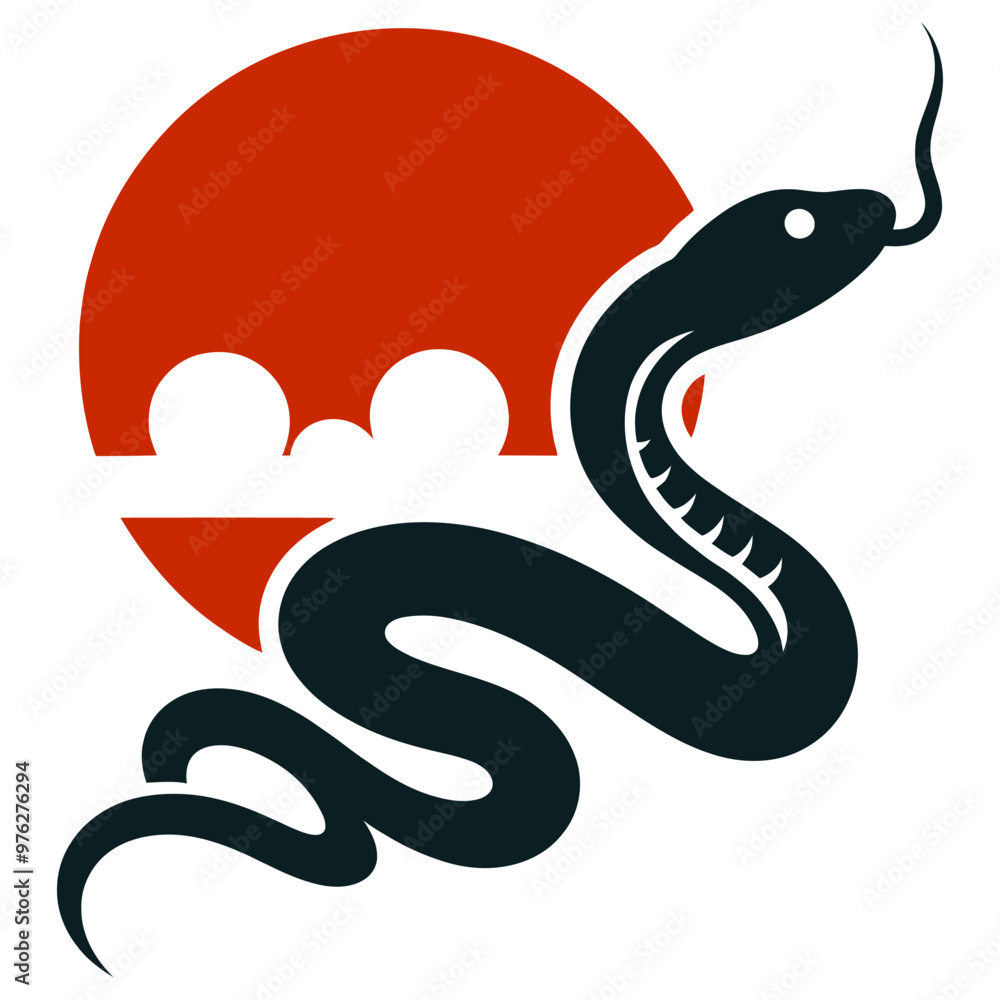 Stockvektorbilden silhouette venomous snake collection or desert on the ...